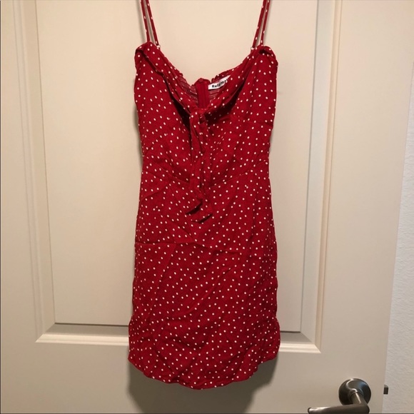 Reformation | Dresses | Reformation Helm Red Polka Dot Mini Dress 2 ...